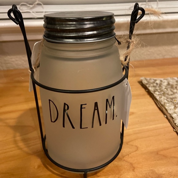 Rae Dunn | Other | Htf Rae Dunn Dream Frosted Glass Mason Jar Retired ...